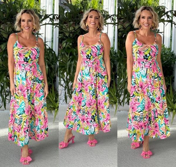 Cami midi dress – Pia Colors